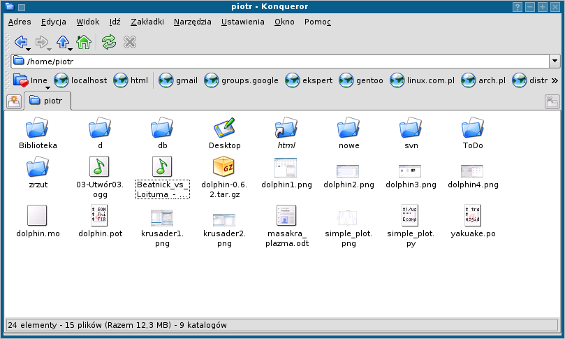 Menadżery plików KDE3
